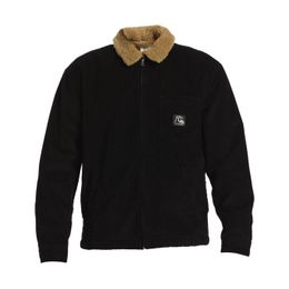 Bomberjacke Quiksilver "Dna Sherpa Harrington", Herren, Gr. L, schwarz, 100% Polyester, Jacken
