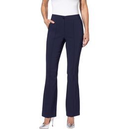 Damen Bengalinhose leicht ausgestellte Form marine, Gr&ouml;&szlig;e 28