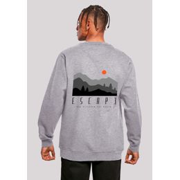 Sweatshirt F4NT4STIC "Escape Discover the World Forest Landscape", Herren, Gr. XXL, grau (erdgrau), Obermaterial: 50% Baumwolle, 50% Polyester, regular fit, Rundhals, ohne B&uuml;ndchen, Sweatshirts Sweatshirt, Discover the World