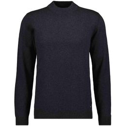 Rundhalspullover Ragman, Herren, Gr. 56, grau (anthrazit), 95% Baumwolle 5% Kaschmir, hoch geschlossener Ausschnitt, Pullover Rundhalspullover