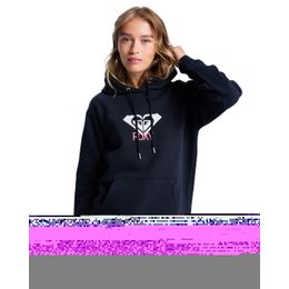 Kapuzensweatshirt Roxy "Surf Stoked Brushed Art", Damen, Gr. L, anthrazit, 60% Baumwolle, 40% Polyester, Sweatshirts