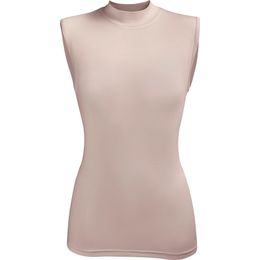 wäschepur Damen Stehkragenshirt in Modal-Qualität sand, Größe 50