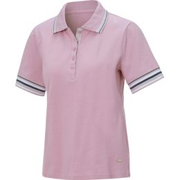 CR&Eacute;ATION L Damen Poloshirt in Pikee-Qualit&auml;t ros&eacute; Gr&ouml;&szlig;e 36