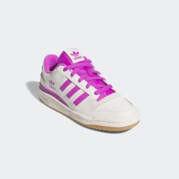 Sneaker adidas originals "FORUM LOW CL", Gr. 36, lila (cloud weiß, lila burst, cream weiß), Leder, Schuhe