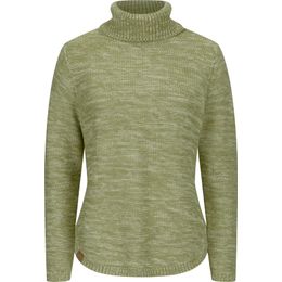 Damen Pullover mit Rollkragen schilf-meliert, Gr&ouml;&szlig;e 54