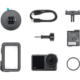 DJI Osmo Action 3 Standard Combo (60p, Bluetooth, WLAN), Action Cam, Schwarz