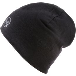 Buff Merino Midweight Beanie - schwarz - Gr. Einheitsgröße - Merinowolle