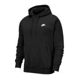 Nike Nsw Club Hoodie Herren - schwarz - Gr. XL - Baumwolle/Polyester