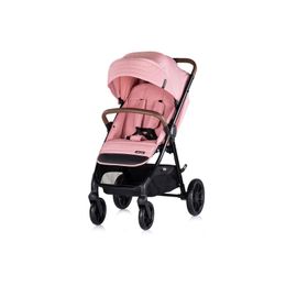 Chipolino Kinderwagen Ultera Buggy klappbar Korb Federung Hinterradbremse Gurt rosa