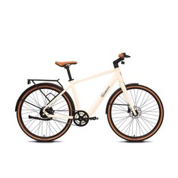 SachsenRAD Urban City E-Bike C3M Roma II in Mamorweiss mit Riemenantrieb