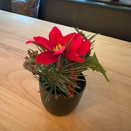 Kunstblumen-Arrangement "Weihnachtsstern"