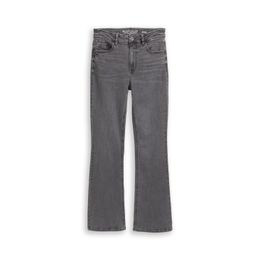 Tom Tailor Damen TTSTELLA BOOTCUT Jeans mit Stretch, grau, Uni, Gr. 31/32