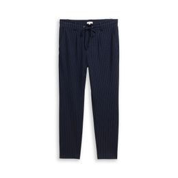 Tom Tailor Damen Loose Fit Hose mit Nadelstreifen, blau, Nadelstreifen, Gr. 42/30