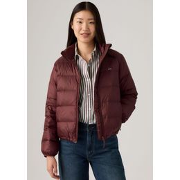 Levi's Kurzjacke LEVI'S "WMS PACKABLE JACKE", Damen, Gr. L (40), chocolate truffle, Web, Obermaterial: 100% Polyamid, regular fit taillenbedeckt, ohne Ausschnitt, Jacken Kurzjacke, mit Taschen