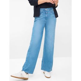 5-Pocket-Jeans RAPHAELA BY Brax "Style LAURA FLARED", Damen, Gr. 38, Normalgr&ouml;&szlig;en, blau (hellblau), Denim/Jeans, 93% Baumwolle, 5% Elastomultiester, 2% Elasthan, Jeans 5-Pocket-Jeans