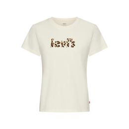 Levi's T-Shirt LEVI'S "LSE THE PERFECT TEE", Damen, Gr. L (40), lse leopard logo che neutrals, Jersey, Obermaterial: 100% Baumwolle, bedruckt, figurumspielend h&uuml;ftlang, Rundhals, Shirts T-Shirt, mit Logo Print