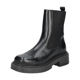 Stiefelette Steve Madden "Steve Madden Stiefelette Leder", Damen, Gr. 37, schwarz, Leder, Schuhe Stiefelette