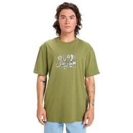 Quiksilver Herren T-Shirt "Ev Natural Smash"loden grün, Gr. XS, 70% Baumwolle, 30% Baumwolle, Shirts