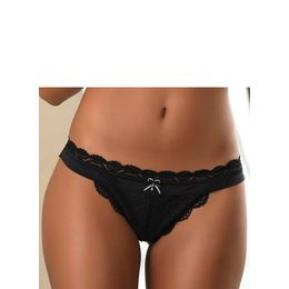Lascana Damen String, schwarz, Gr&ouml;&szlig;e 40/42