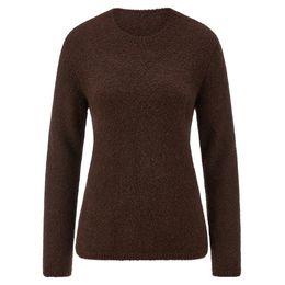 Fadenmeister Berlin - Rundhals-Pullover, braun, Gr. 46 / L - Wolle