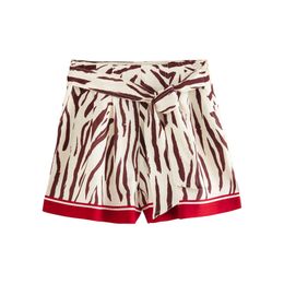 next Shorts Damen Gr&ouml;&szlig;e 36 beige / rot / bordeaux