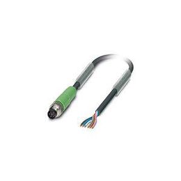 Phoenix Contact Kabelsatz, M8-Stecker - Offene Enden, 5 Leiter, 3m, IP68, Schwarz - 1522105