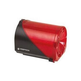 WERMA Signalleuchte mit Schallgeber Rot Mehrere Töne 24VAC / DC 114dBA IP65 Sockelmontage - 444.100.75