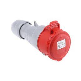 Legrand CEE Socket, Rot, 3PNE, Kabelhalterung, 2.5mm&sup2;, 16A, IP44, 415V - 555109