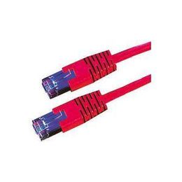 ROLINE Patchkabel, RJ45-Steckverbinder - RJ45-Steckverbinder, Cat 6, S/FTP, 10m, Rot - 21.15.1381-40