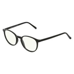Blaulichtfilterbrille Fielmann JIL 005 BL | Unisex | Fassung: Panto Kristall Schwarz