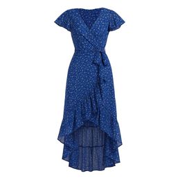Goddiva Midikleid Damen Gr&ouml;&szlig;e 38 dunkelblau Winterkleid