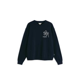 thinking mu Sweatshirt 'Flower Rope' Herren Gr&ouml;&szlig;e M navy / wei&szlig;