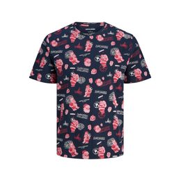Jack & Jones Jack & Jones T-Shirt Herren Gr&ouml;&szlig;e L navy / pink / wei&szlig;
