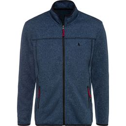 Catamaran Herren Fleece-Jacke blau-meliert, Gr&ouml;&szlig;e 44/46