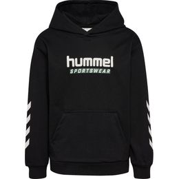 Hummel Sportsweatshirt Jungen Gr&ouml;&szlig;e 122/128 dunkelgr&uuml;n / schwarz / wei&szlig;