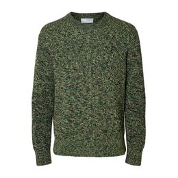 Selected Pullover 'SLHTilum' Herren Gr&ouml;&szlig;e S beige / nachtblau / gr&uuml;n