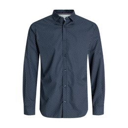 Jack & Jones Jack & Jones Hemd 'JJMATHEO' Herren Gr&ouml;&szlig;e M navy / wei&szlig;