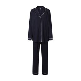 Calida Pyjama Damen Gr&ouml;&szlig;e S navy / wei&szlig; Winterkleid