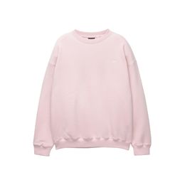 Pull&Bear Pull&bear Sweatshirt 'STWD' Herren Gr&ouml;&szlig;e L ros&eacute; / wei&szlig;