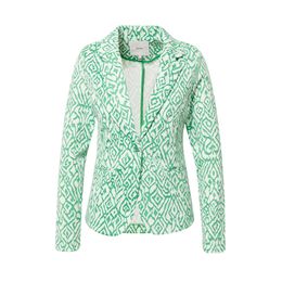Ichi Blazer 'Kate' Damen Gr&ouml;&szlig;e 44 gr&uuml;n / wei&szlig;