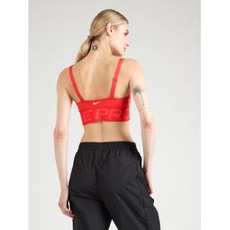 Nike Sport-BH 'INDY PLUNGE' Damen Gr&ouml;&szlig;e L orangerot / wei&szlig;