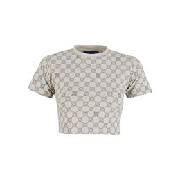 PEQUS T-Shirt Damen Gr&ouml;&szlig;e M beige / grau