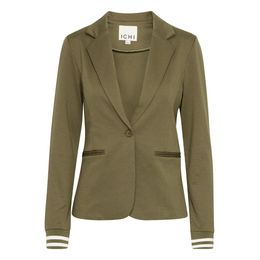 Ichi Blazer 'Kate' Damen Gr&ouml;&szlig;e 42 oliv / dunkelgr&uuml;n / wei&szlig;