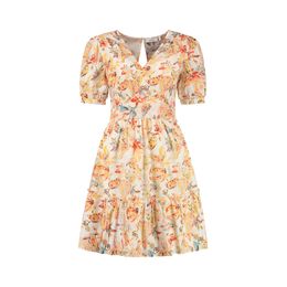 Shiwi Sommerkleid 'JAEL' Damen Gr&ouml;&szlig;e 36 hellblau / schoko / apricot / hellorange / rot
