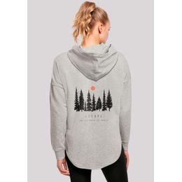 Kapuzenpullover F4NT4STIC "Oversize Escape Discover the World Forest", Damen, Gr. XS, grau, Obermaterial: 100% Baumwolle, oversize, Pullover, Discover the World