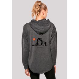 Kapuzenpullover F4NT4STIC "Oversize Escape Discover the World Savannah", Damen, Gr. S, charcoal, Obermaterial: 100% Baumwolle, oversize, Pullover Kapuzenpullover, Discover the World