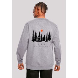 Sweatshirt F4NT4STIC "Escape Discover the World Forest", Herren, Gr. XS, grau (erdgrau), Obermaterial: 50% Baumwolle, 50% Polyester, regular fit, Rundhals, ohne Bündchen, Sweatshirts, Discover the World
