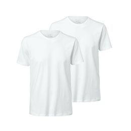 Tchibo - 2 T-Shirts mit Rundhalsausschnitt - Herren - Gr. M - weiß