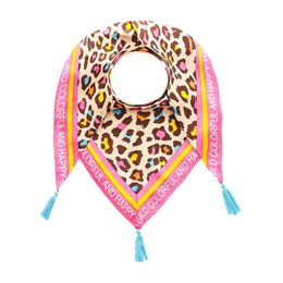 Zwillingsherz Dreieckstuch "Bunter Leo" in Bunt - (L)200 x (B)95 cm - 48% | Damen-schals-tuecher