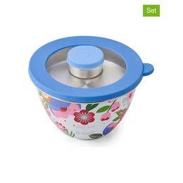 S'well S'well 3tlg. Set: Salatschale "Steffi" in Hellblau/ Rosa - 14% | Aufbewahren-servieren